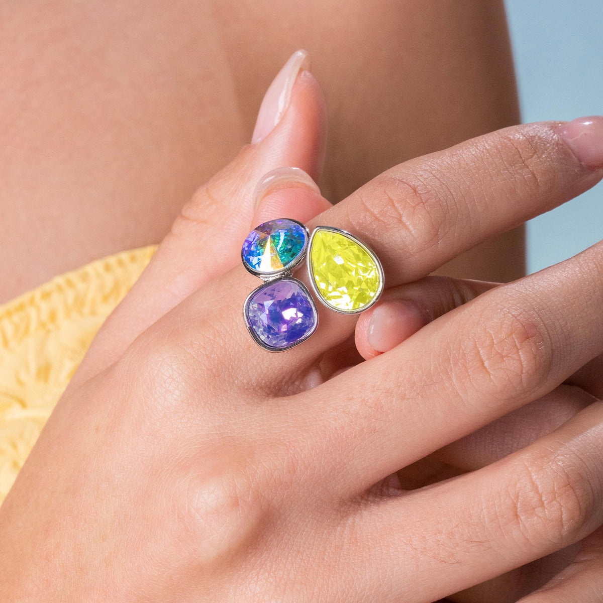Endless Manhattan Ring Sunshine Multi – ForeverCrystals