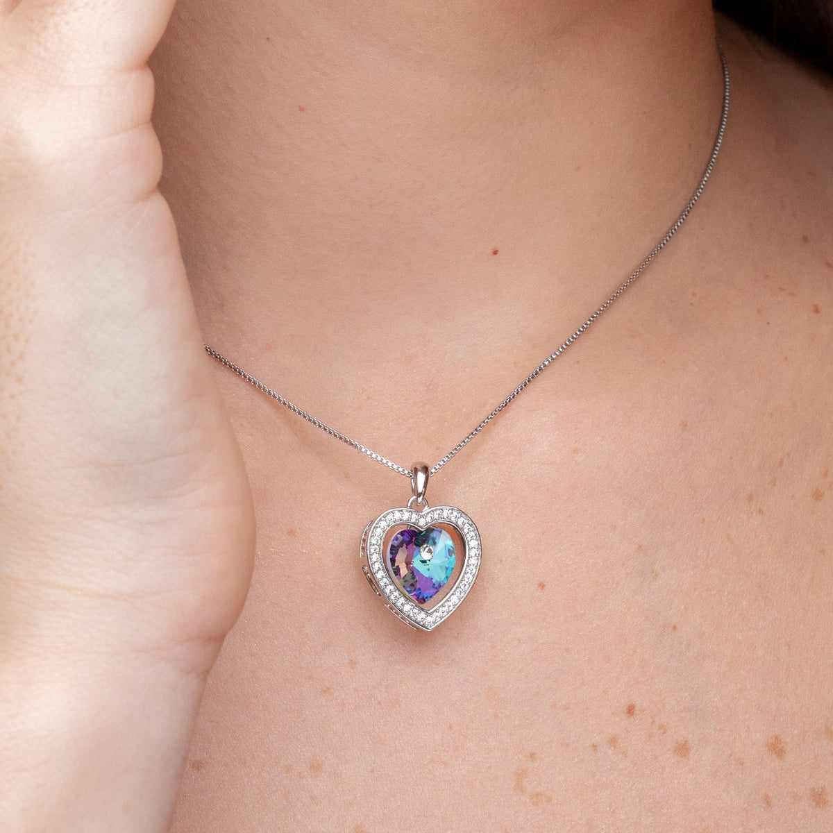 Eternal Flame Necklace Vitrail Light – ForeverCrystals