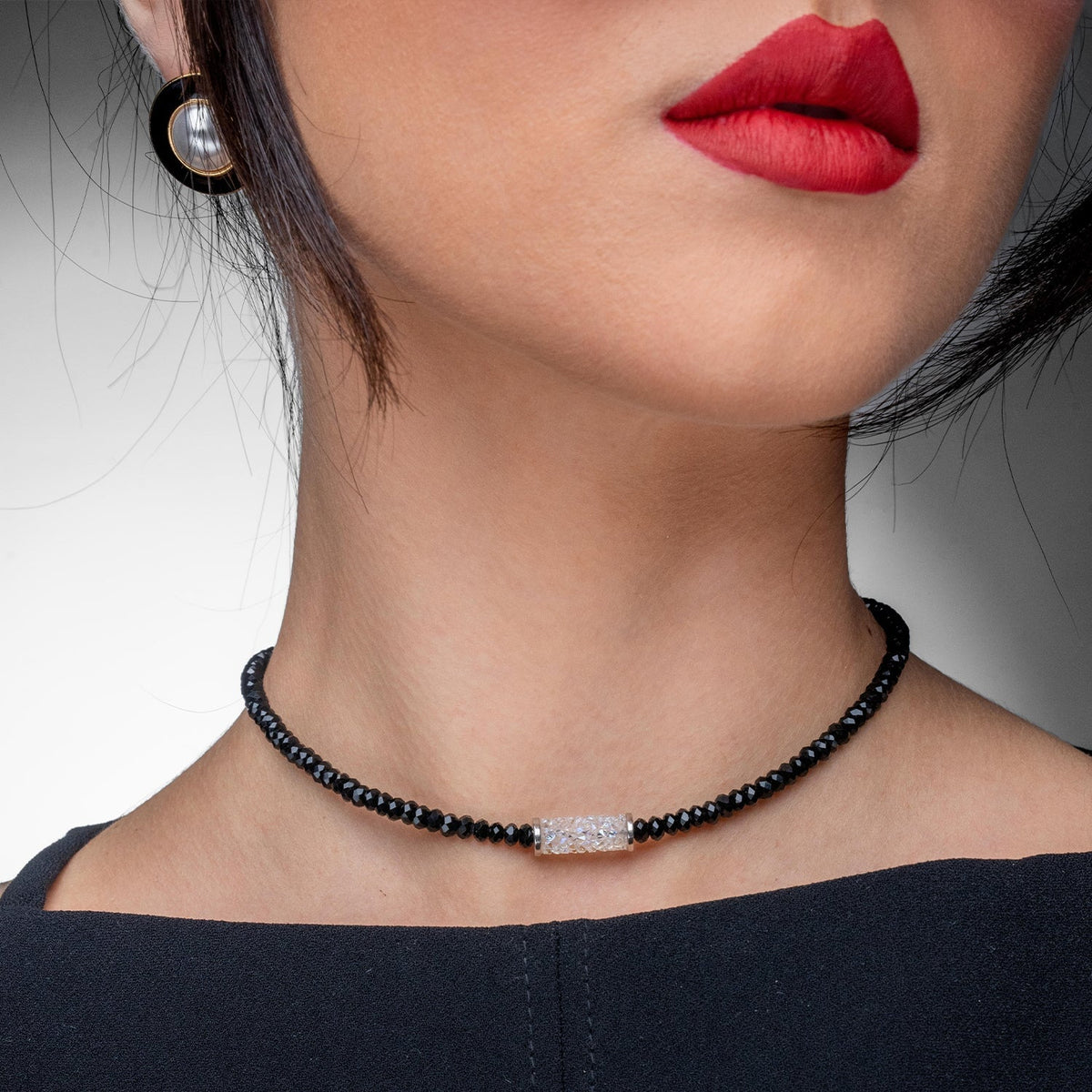 Etoile Necklace Jet – ForeverCrystals